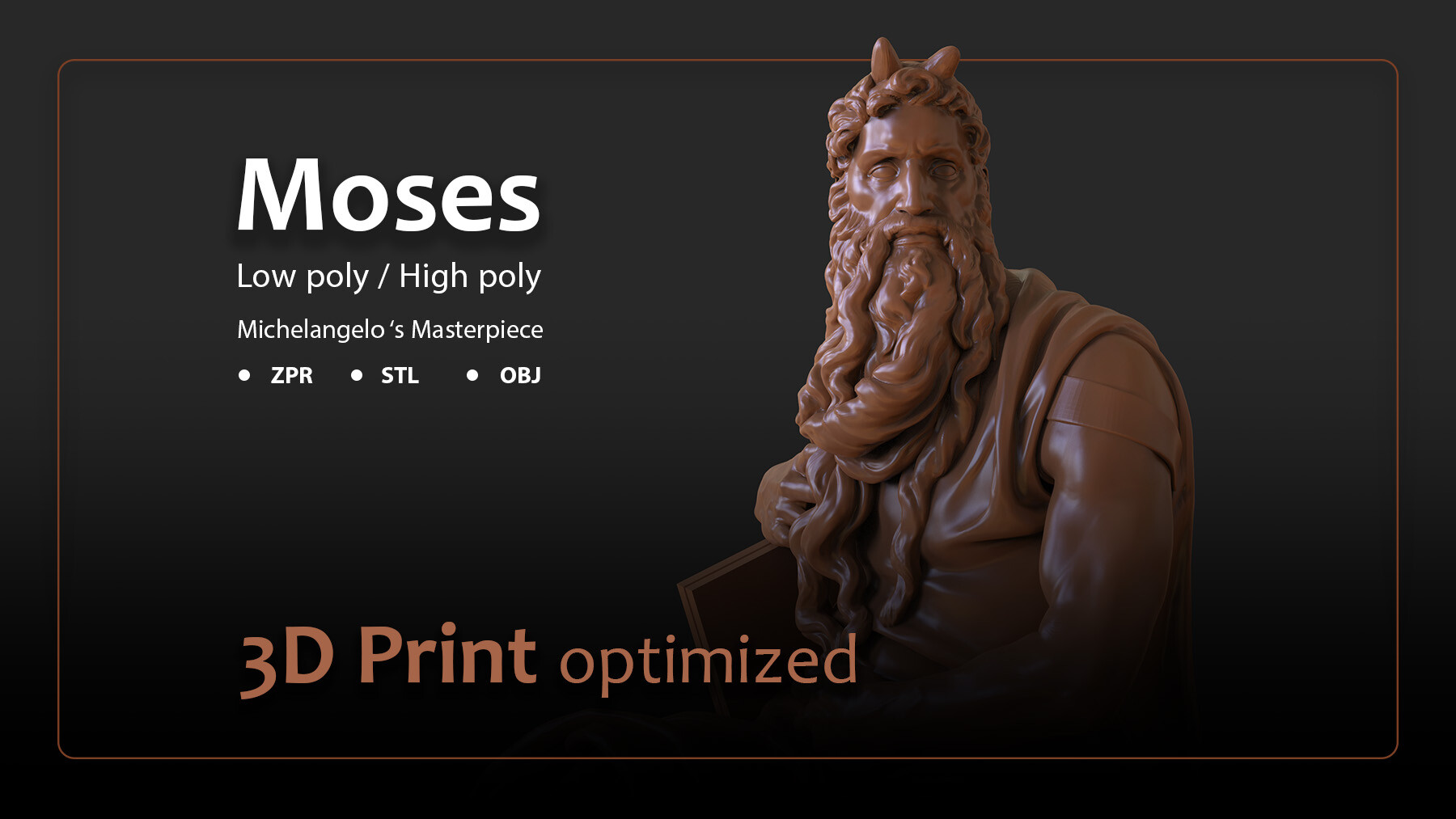 ArtStation - 3D Moses ( Michelangelo's Masterpiece) | Resources