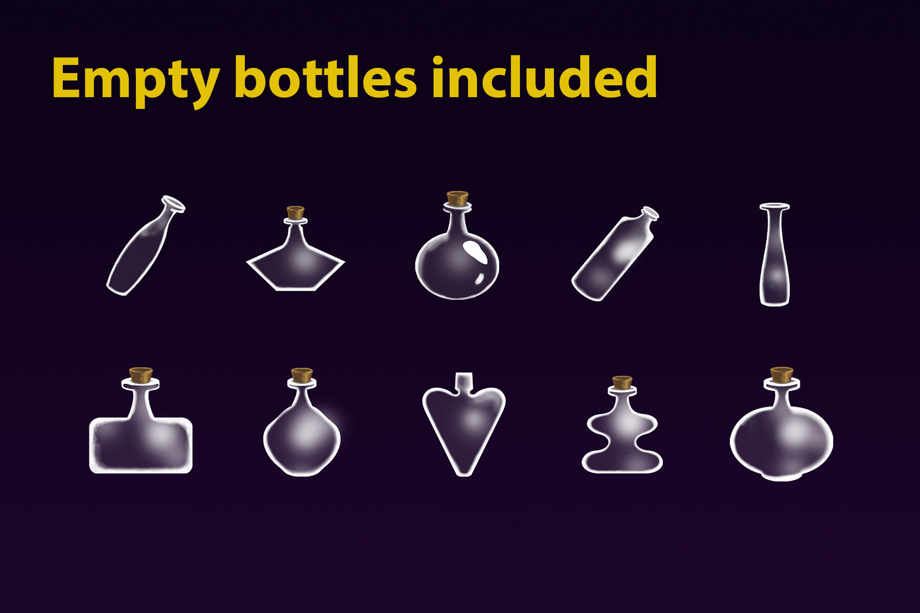 ArtStation - Magic Potions Set | Game Assets