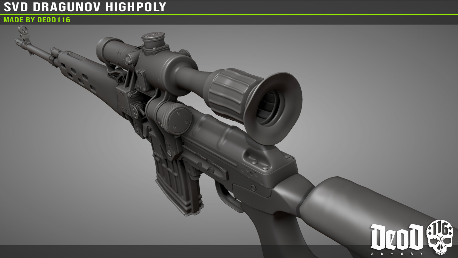 ArtStation - SVD Highpoly model | Resources