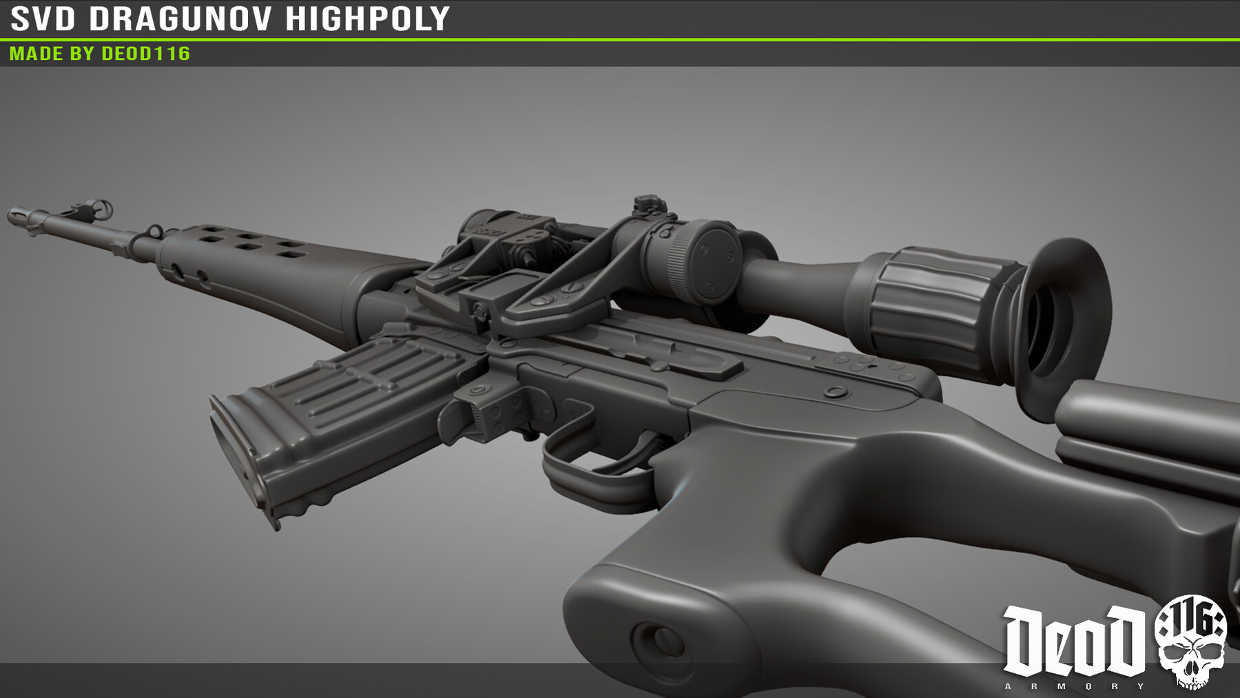 ArtStation - SVD Highpoly model | Resources