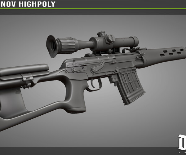 ArtStation - SVD Highpoly model | Resources