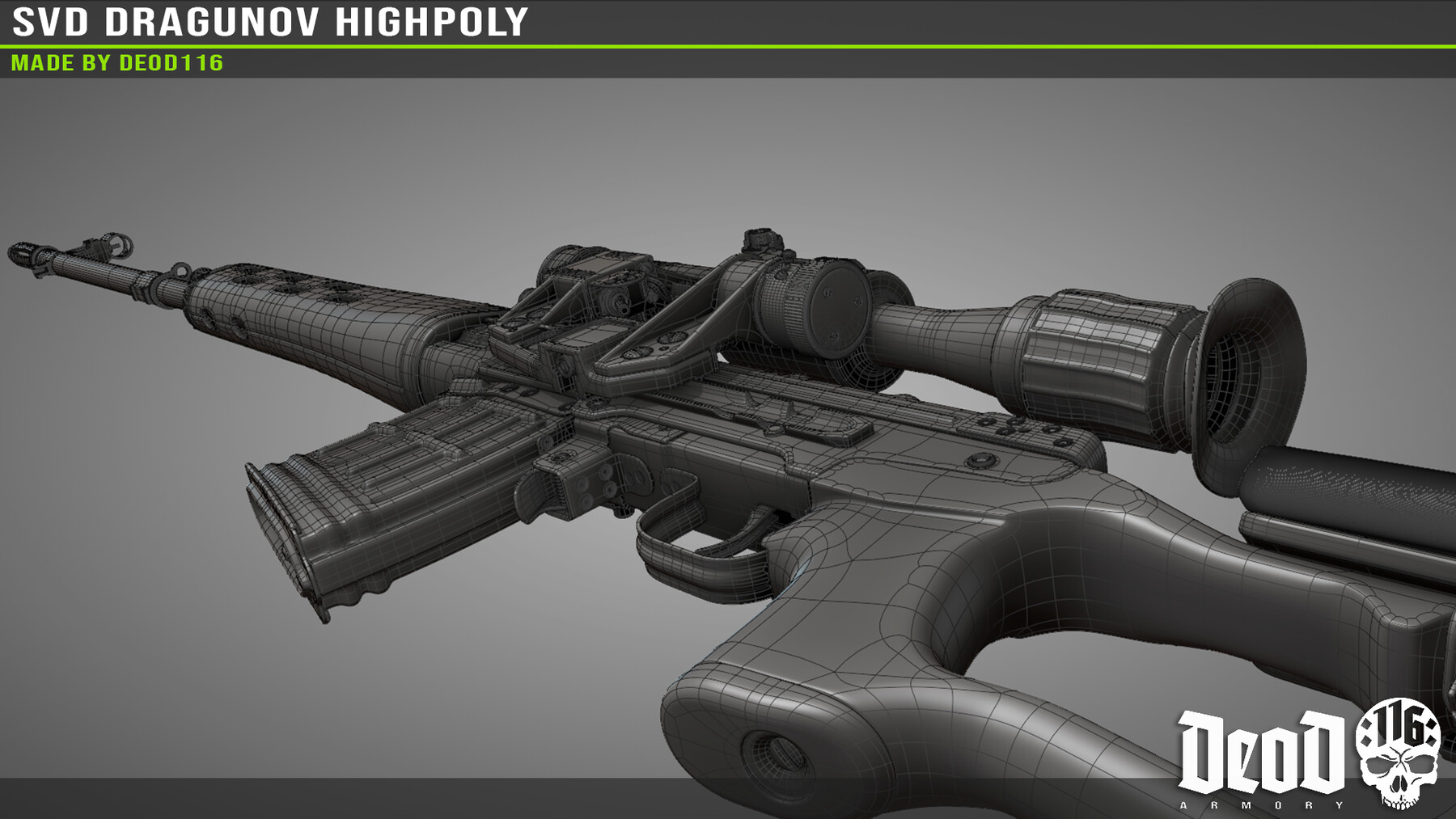 ArtStation - SVD Highpoly model | Resources