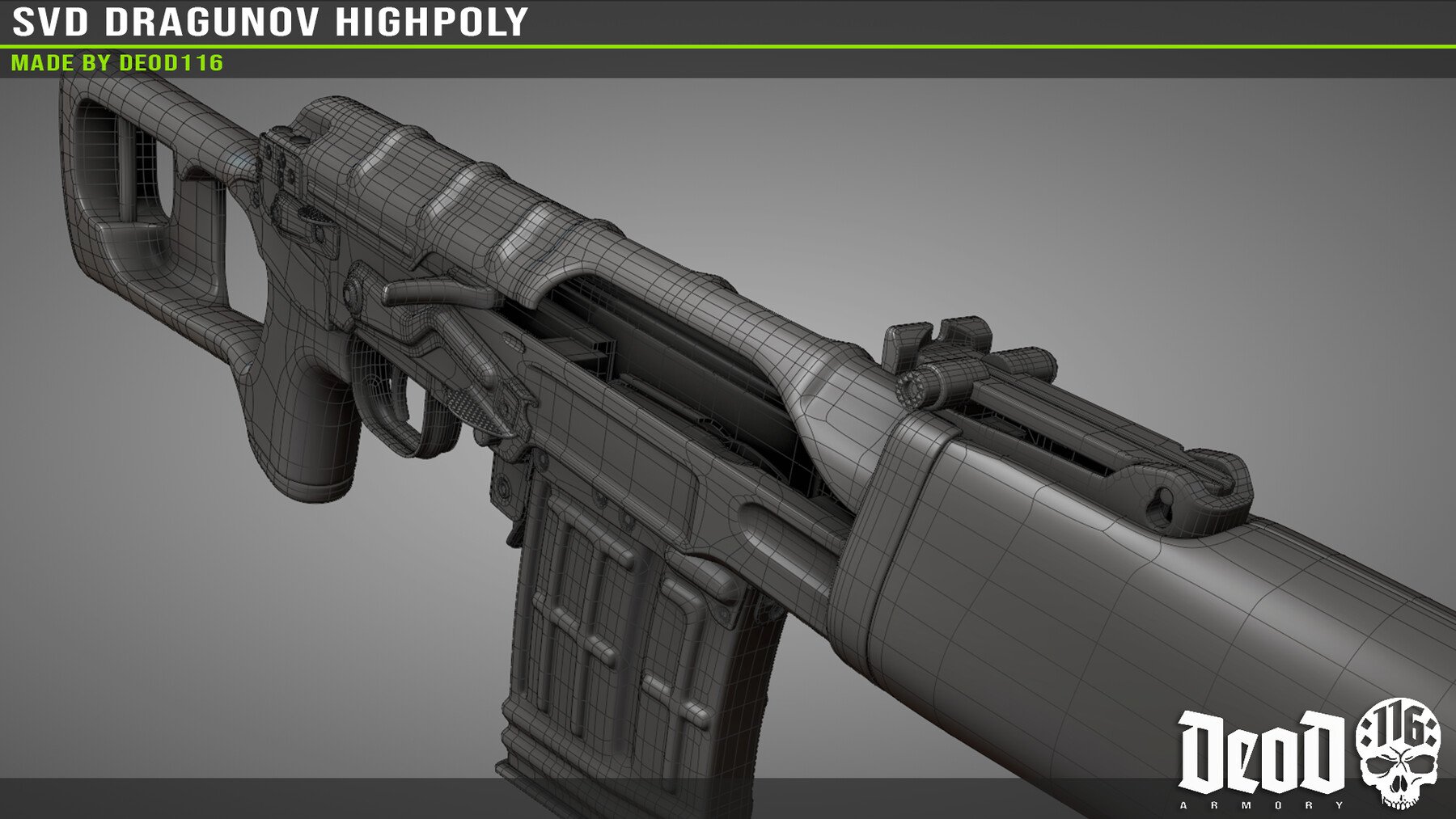 ArtStation - SVD Highpoly model | Resources