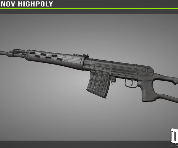ArtStation - SVD Highpoly model | Resources