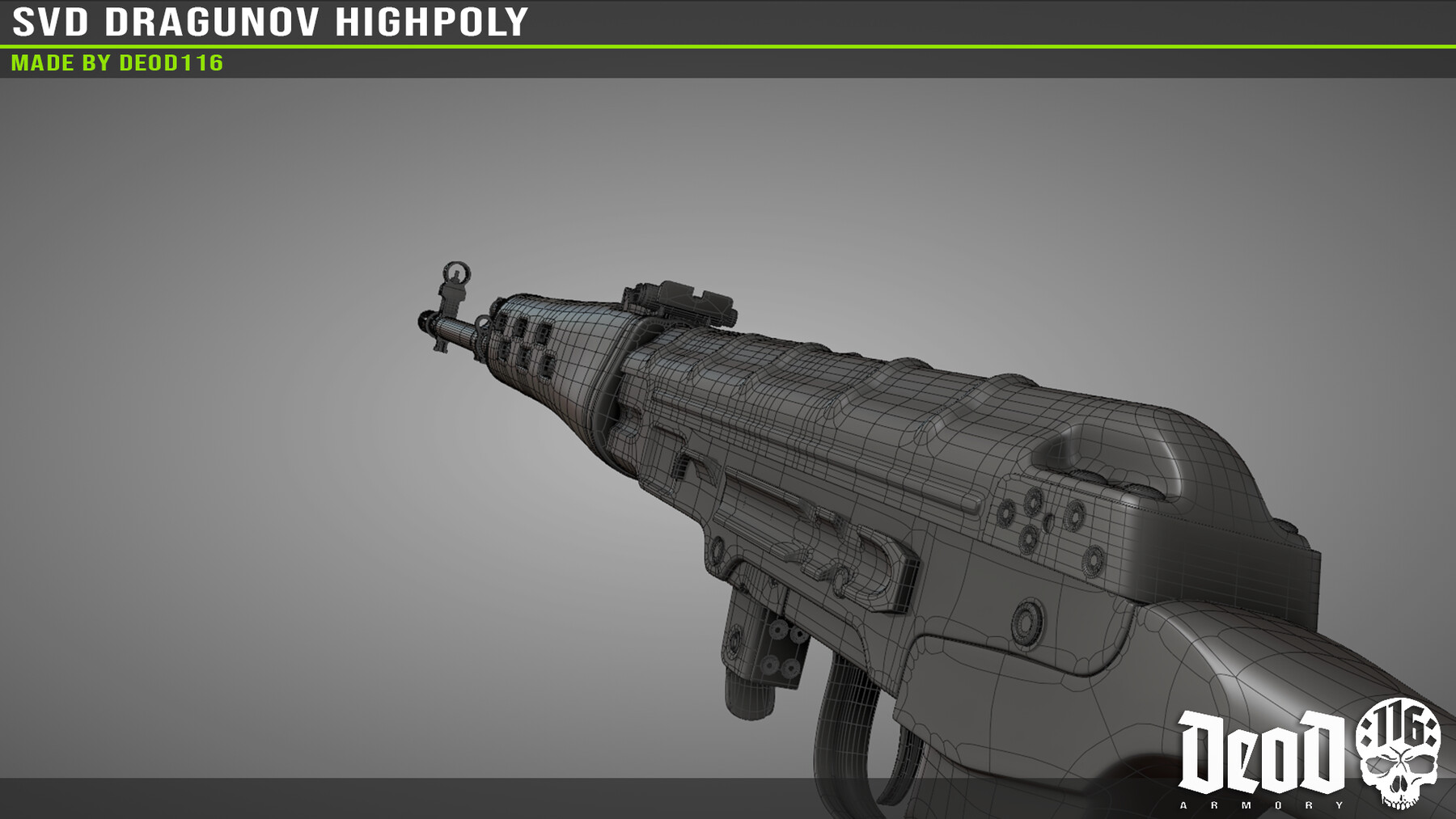 ArtStation - SVD Highpoly model | Resources