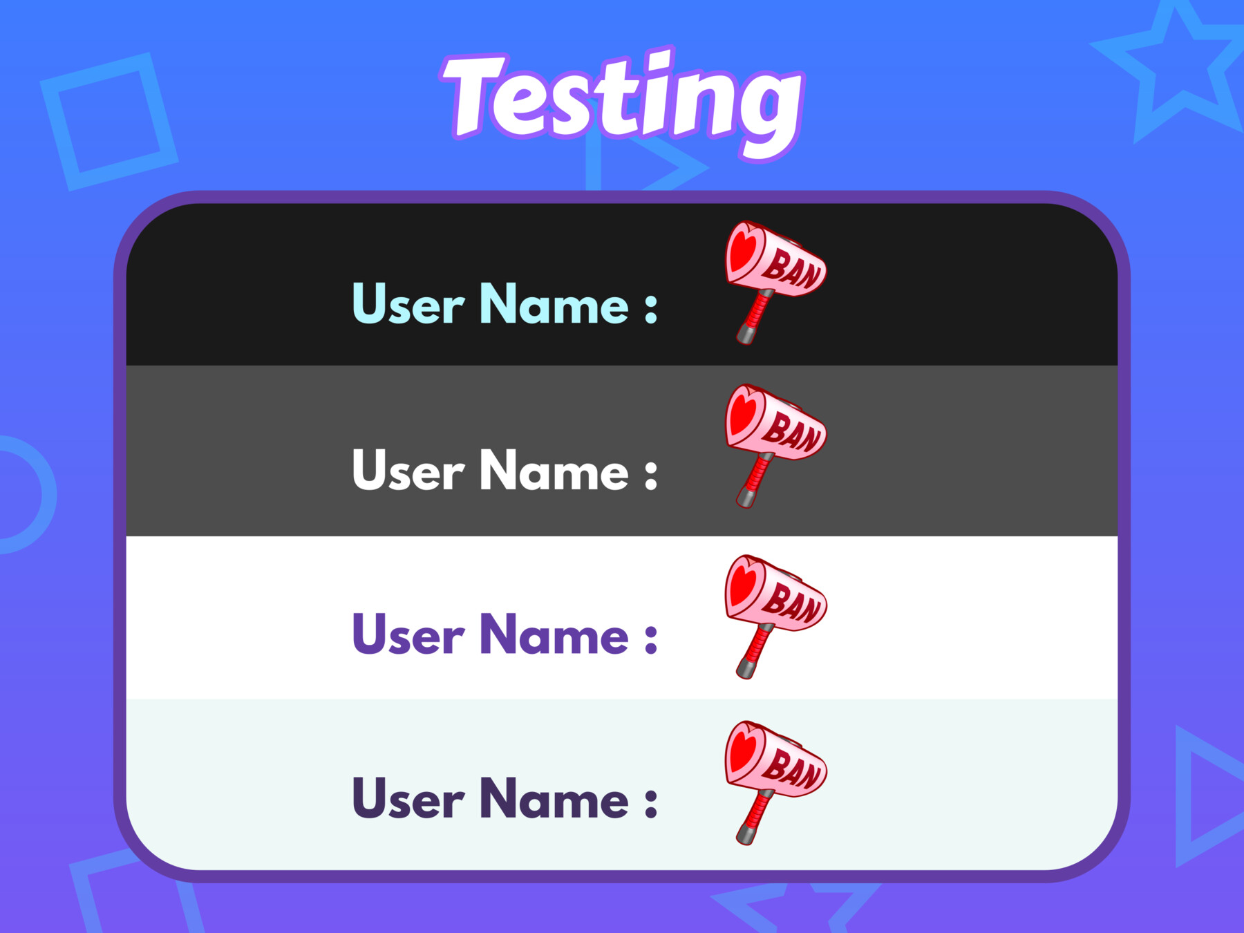 ArtStation - Animated Emote (Twitch/Discord) - Heart Ban Hammer | Artworks