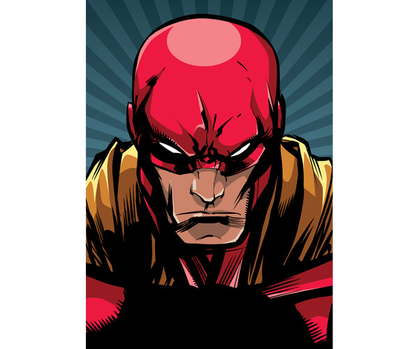 ArtStation - Superhero Portrait Ray Light | Artworks