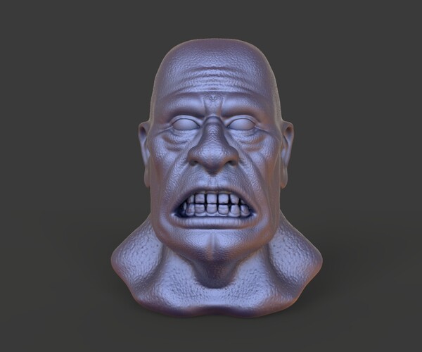 ArtStation - Head-F3_high poly sculpt | Resources