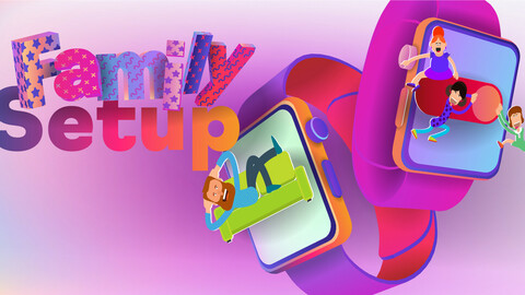 ArtStation - Two pairs of colored smart watches and an interface with ...