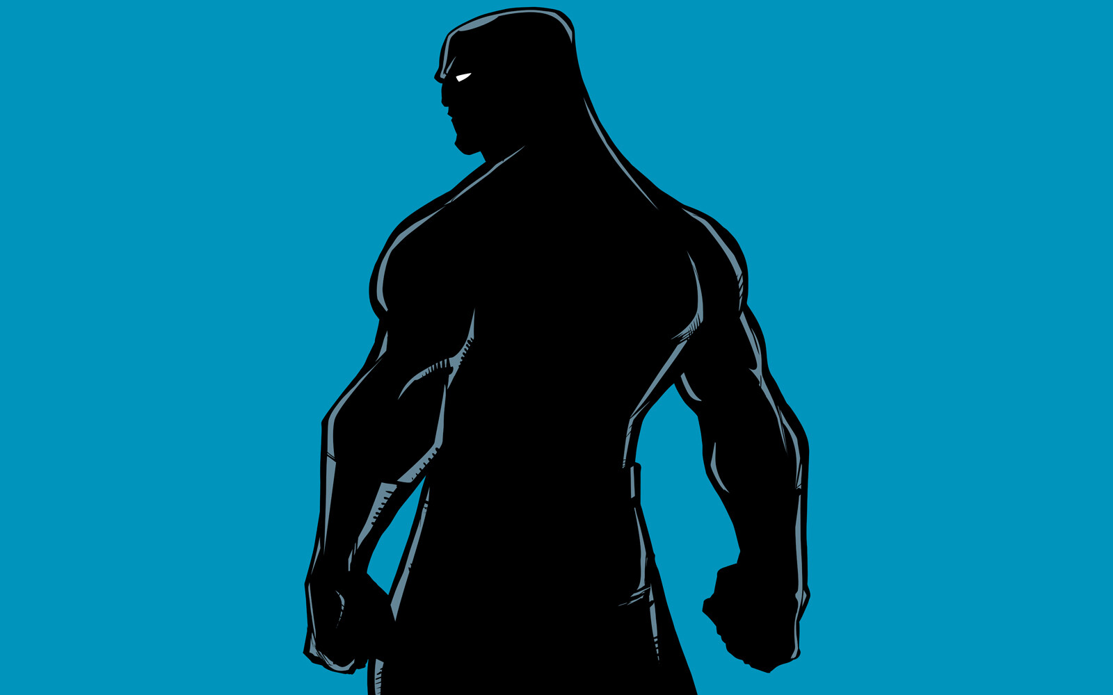 ArtStation - Superhero Back Battle Mode Silhouette | Artworks