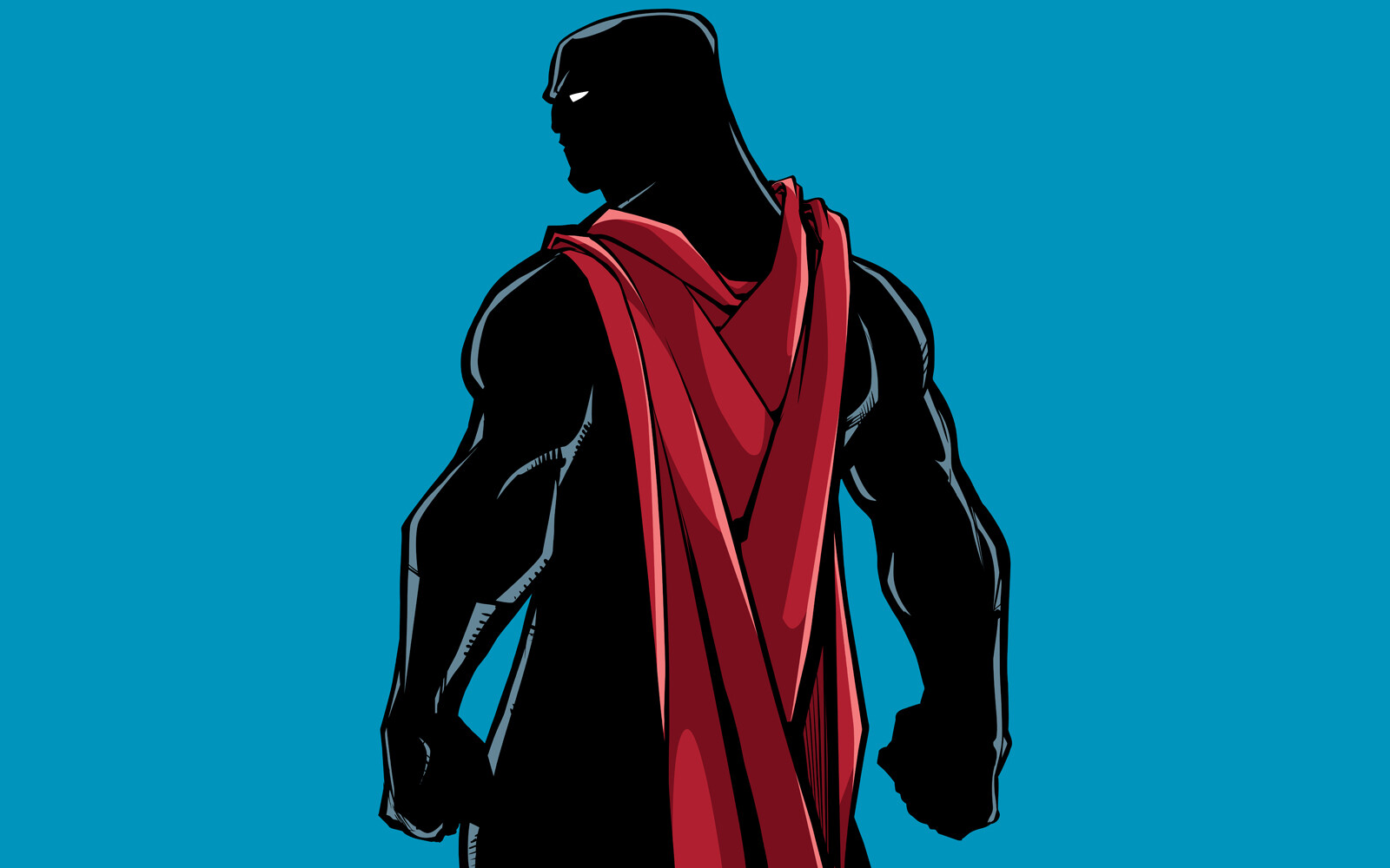 ArtStation - Superhero Back Battle Mode Silhouette | Artworks