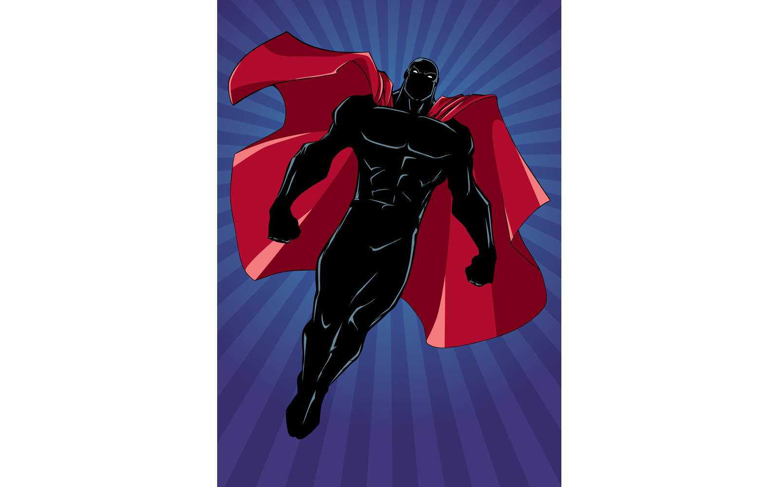 ArtStation - Superhero Flying Ray Light Background Silhouette | Artworks