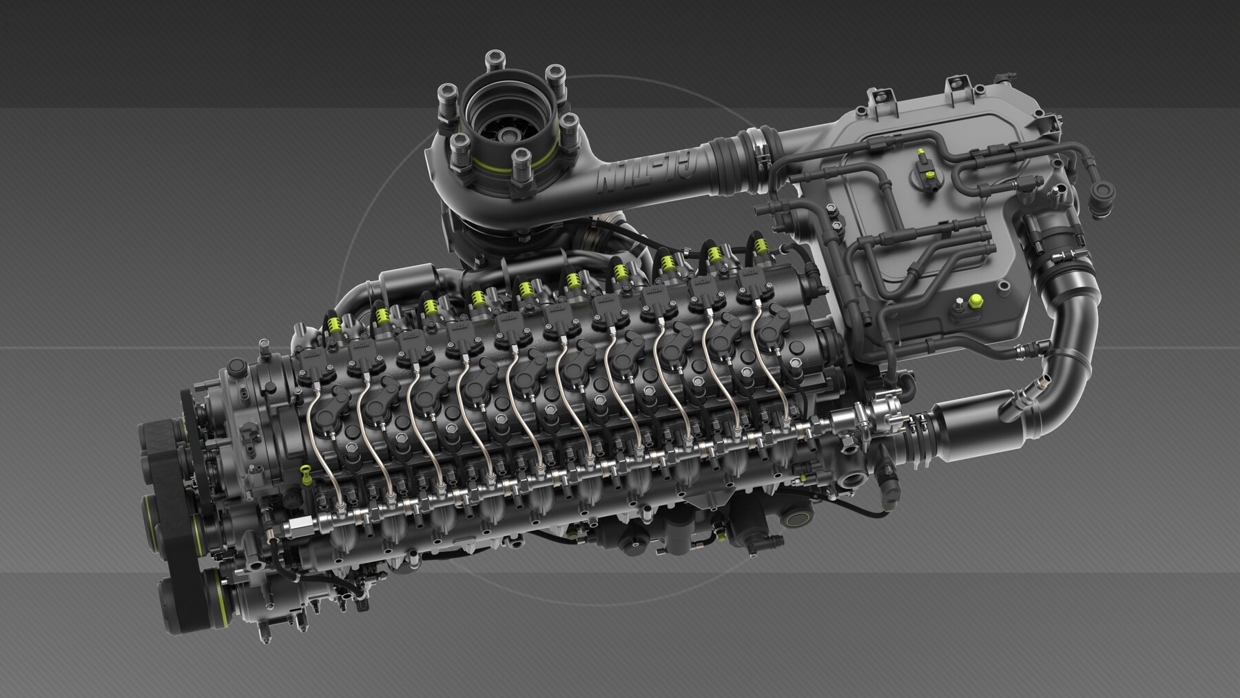 ArtStation - Colossus 10 cylinder diesel engine | Resources