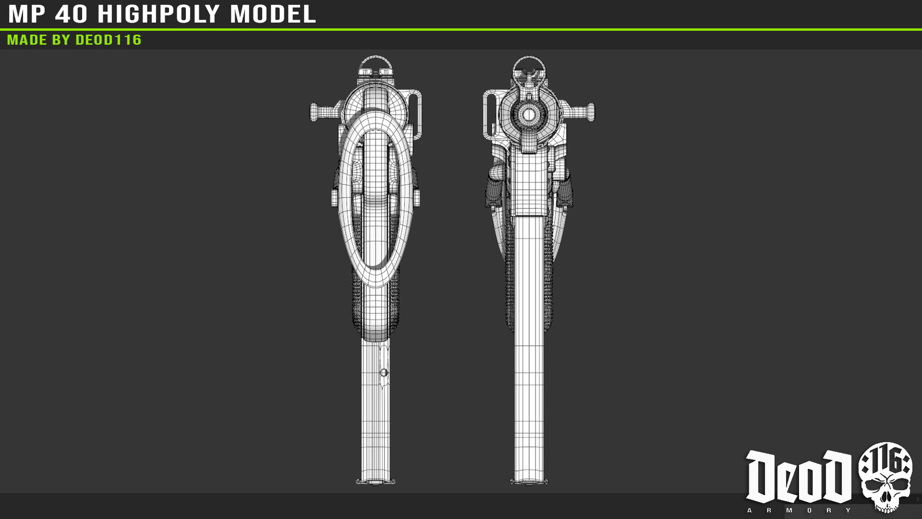 ArtStation - MP 40 Highpoly model | Resources