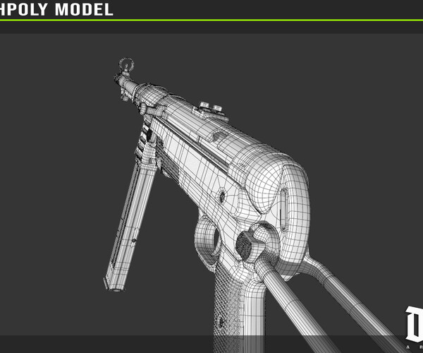 ArtStation - MP 40 Highpoly model | Resources