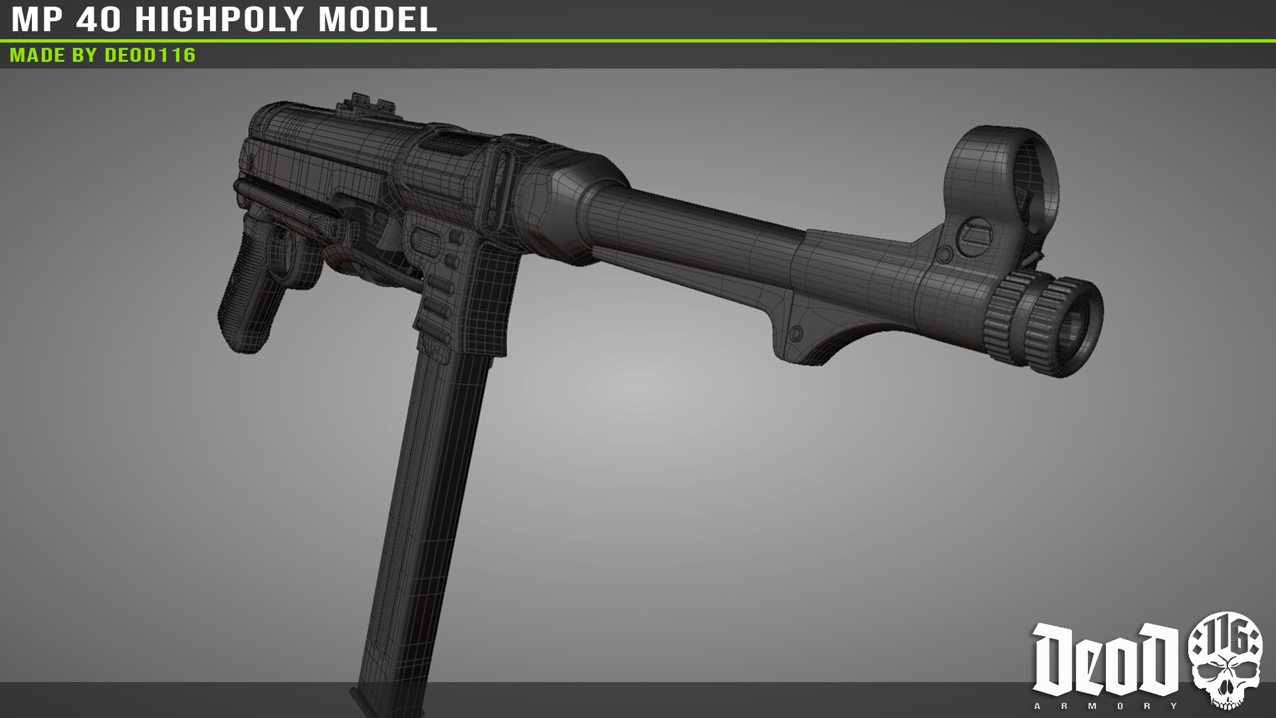 ArtStation - MP 40 Highpoly model | Resources