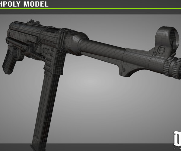 ArtStation - MP 40 Highpoly model | Resources
