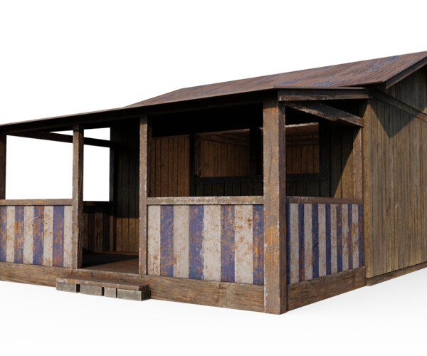 ArtStation - Wooden Shed | Game Assets