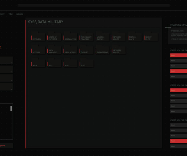 ArtStation - Military HUD desktop | Game Assets