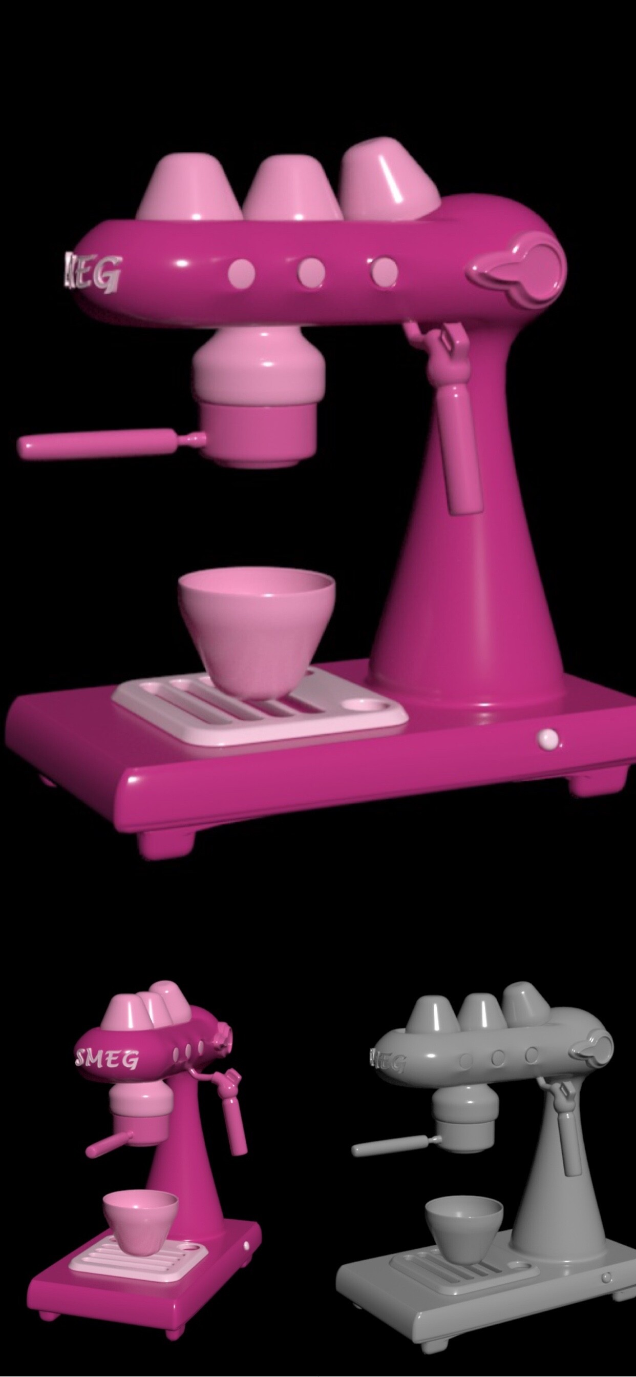 ArtStation - 3D model of the coffee machine | Game Assets
