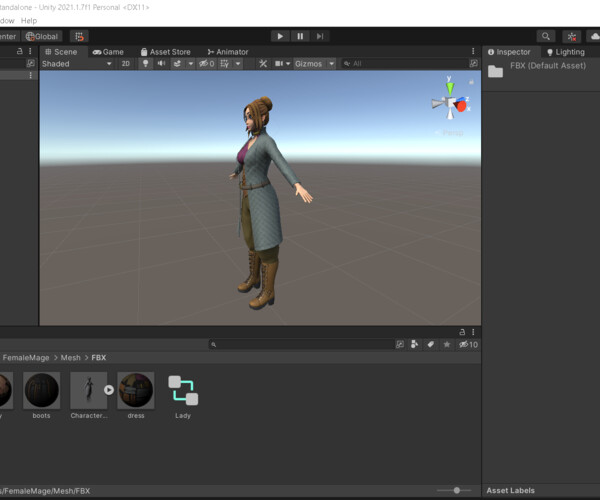 ArtStation - Mage Cartoon Female Full Rigged in Blender | Resources