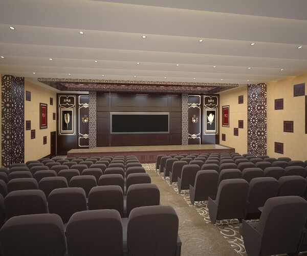 ArtStation - Theater 3D Model | Resources