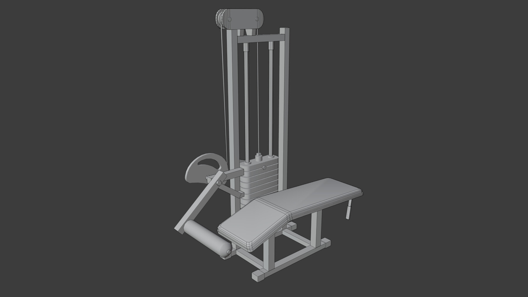 ArtStation - Leg Curl Machine | Game Assets