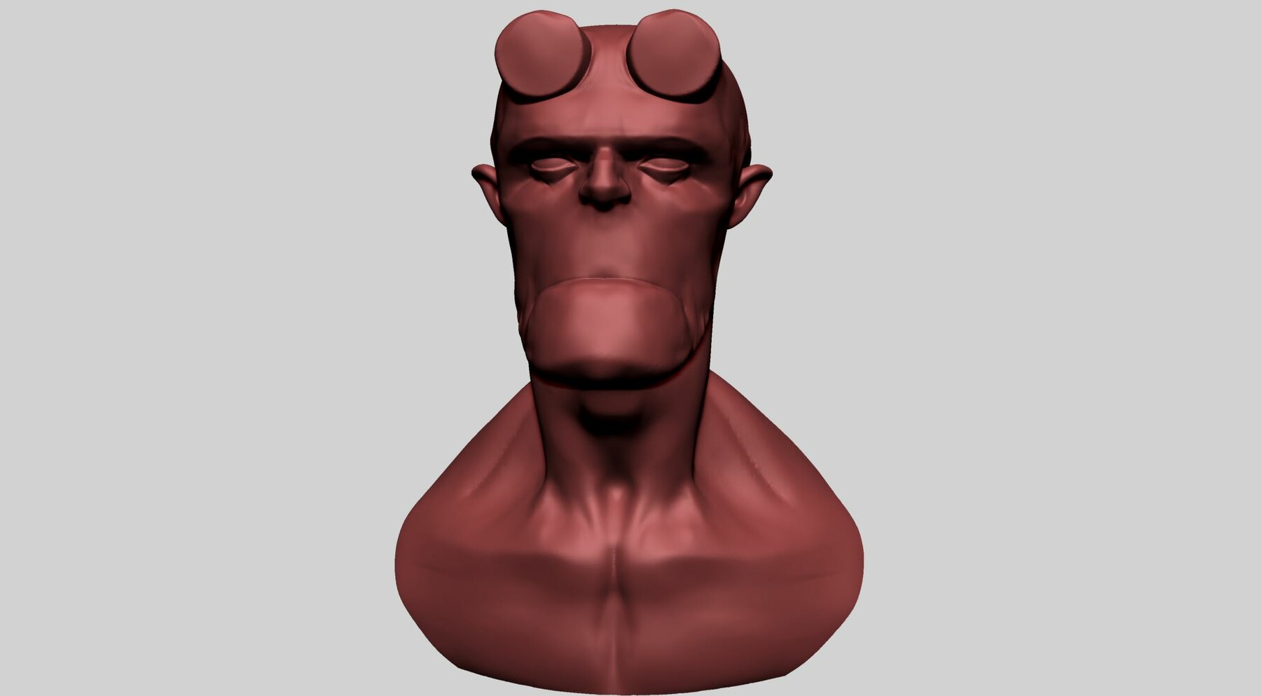 ArtStation - Stylized Hellboy Bust | Resources