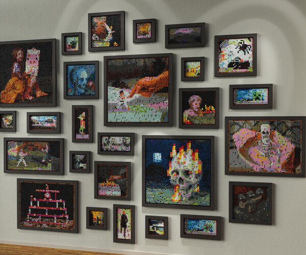 ArtStation - Lego Mosaic Generator - Substance Designer Material ...