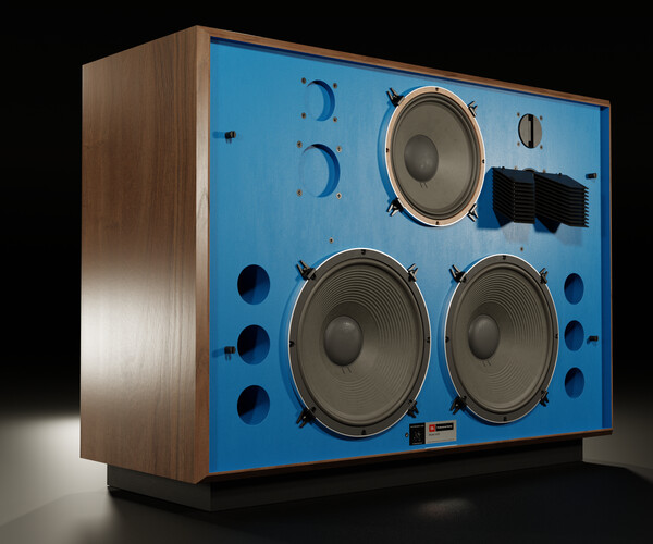 ArtStation - JBL 4350 Studio Monitors in Blue | Resources