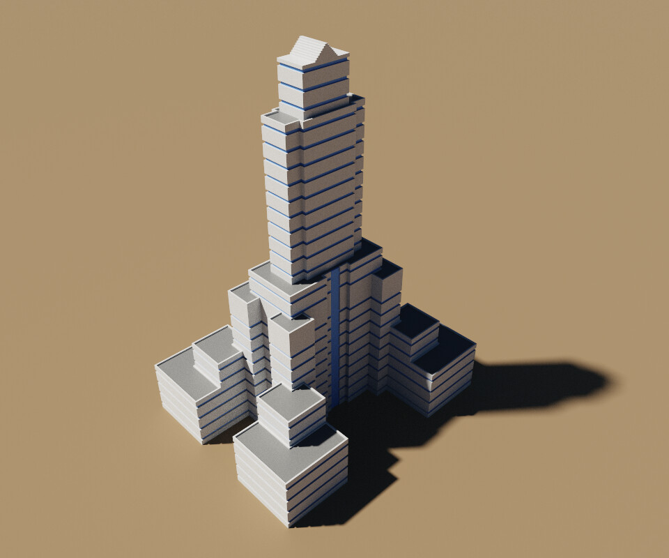 ArtStation - voxel city building | Game Assets