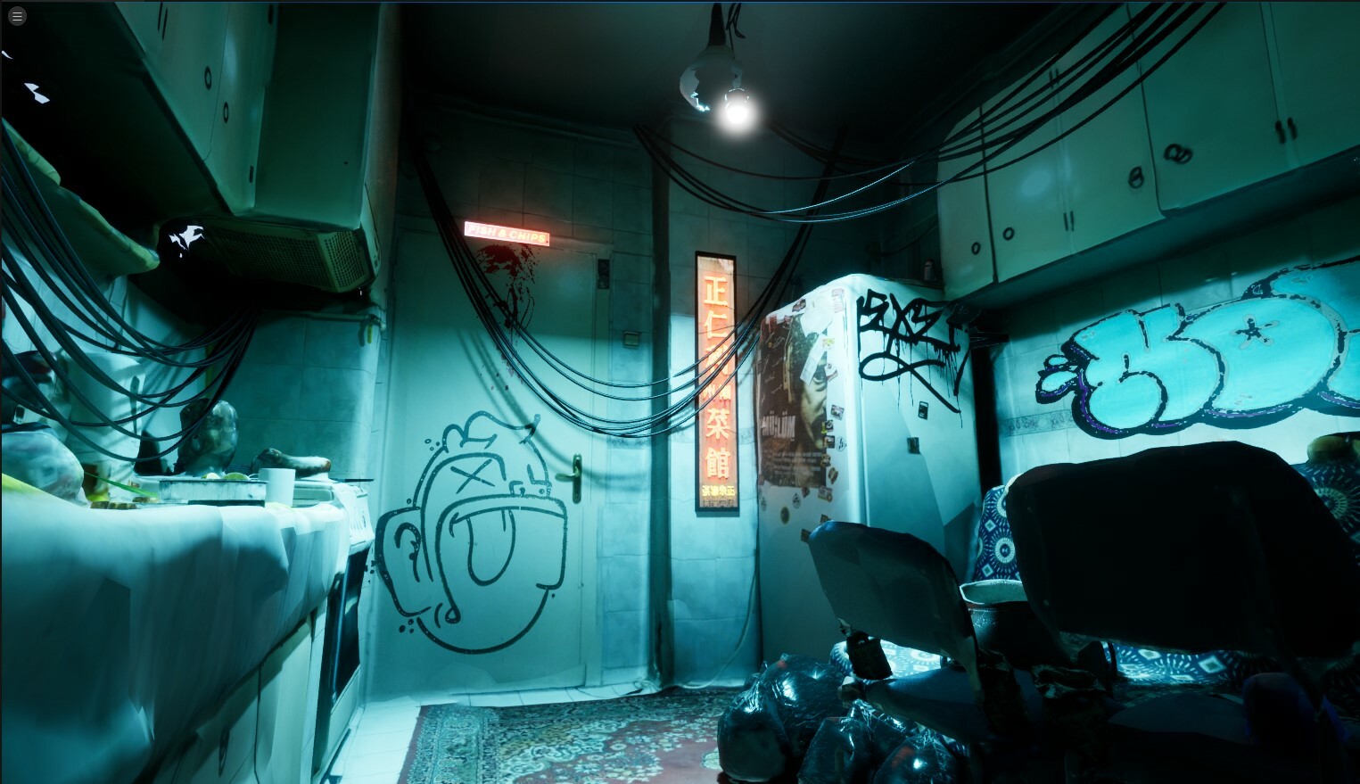 ArtStation - Cyberpunk Room Scene | Game Assets