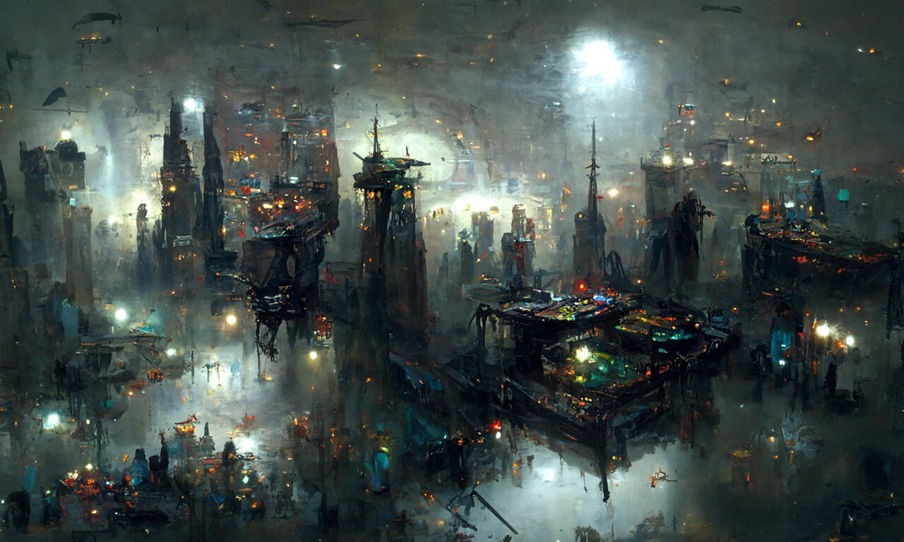 ArtStation - cyberpunk rainy city | Artworks