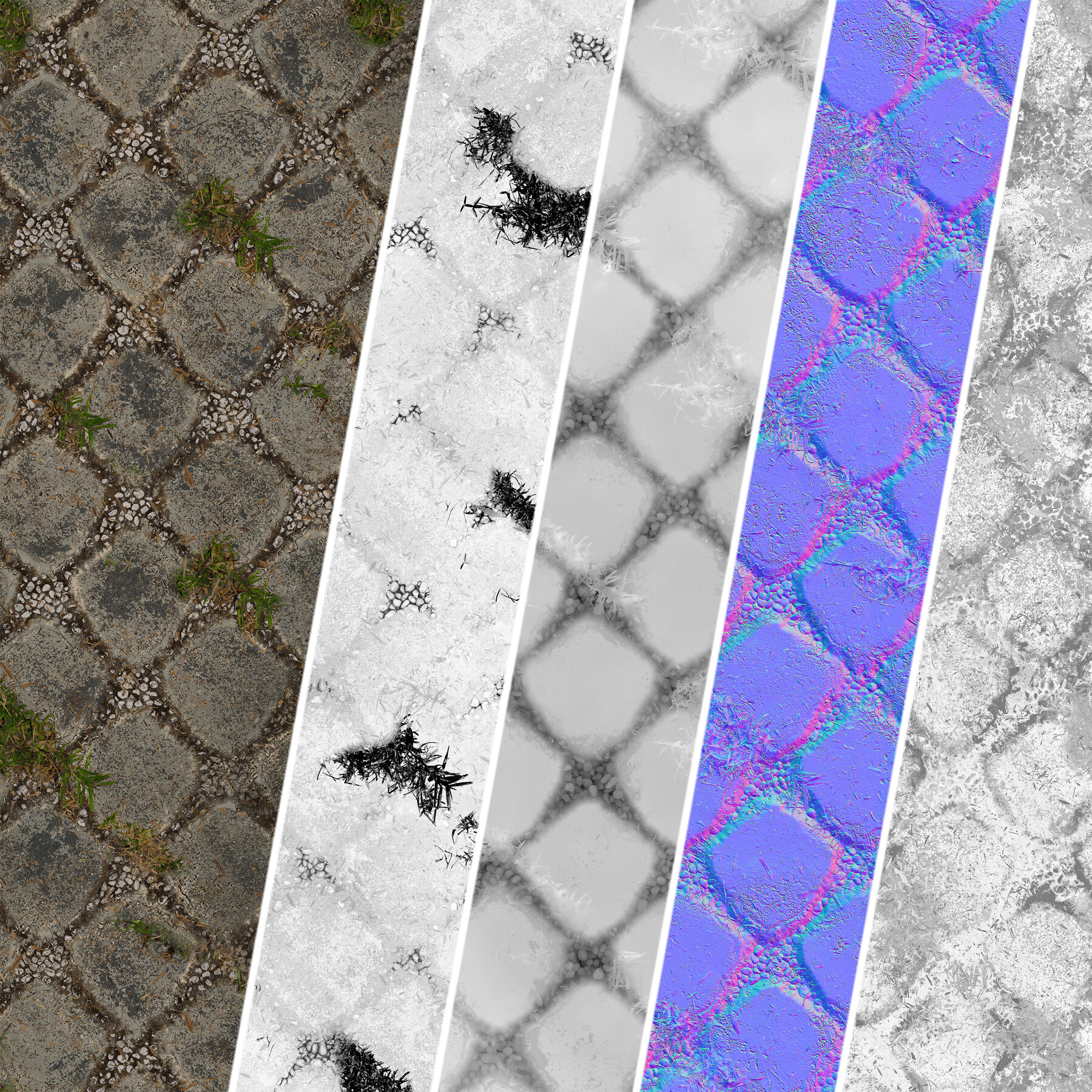 ArtStation - PBR - stone floor - 4K MATERIAL | Game Assets