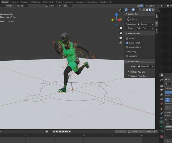 ArtStation - Woman mannequin V3 Rigged in Blender | Game Assets