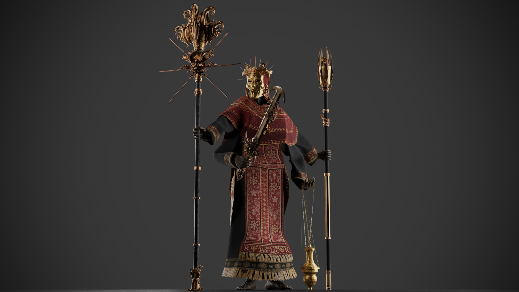 ArtStation - Undead Priest / Necromancer | Game Assets