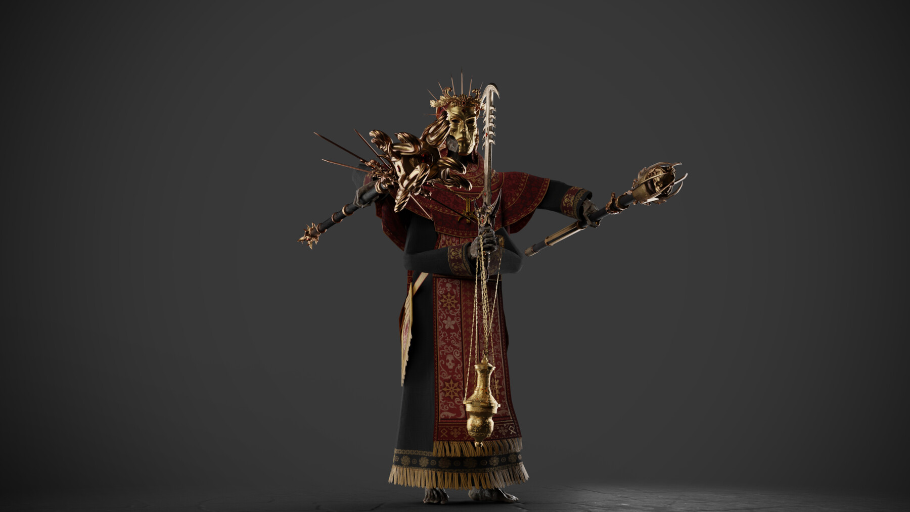 ArtStation - Undead Priest / Necromancer | Game Assets