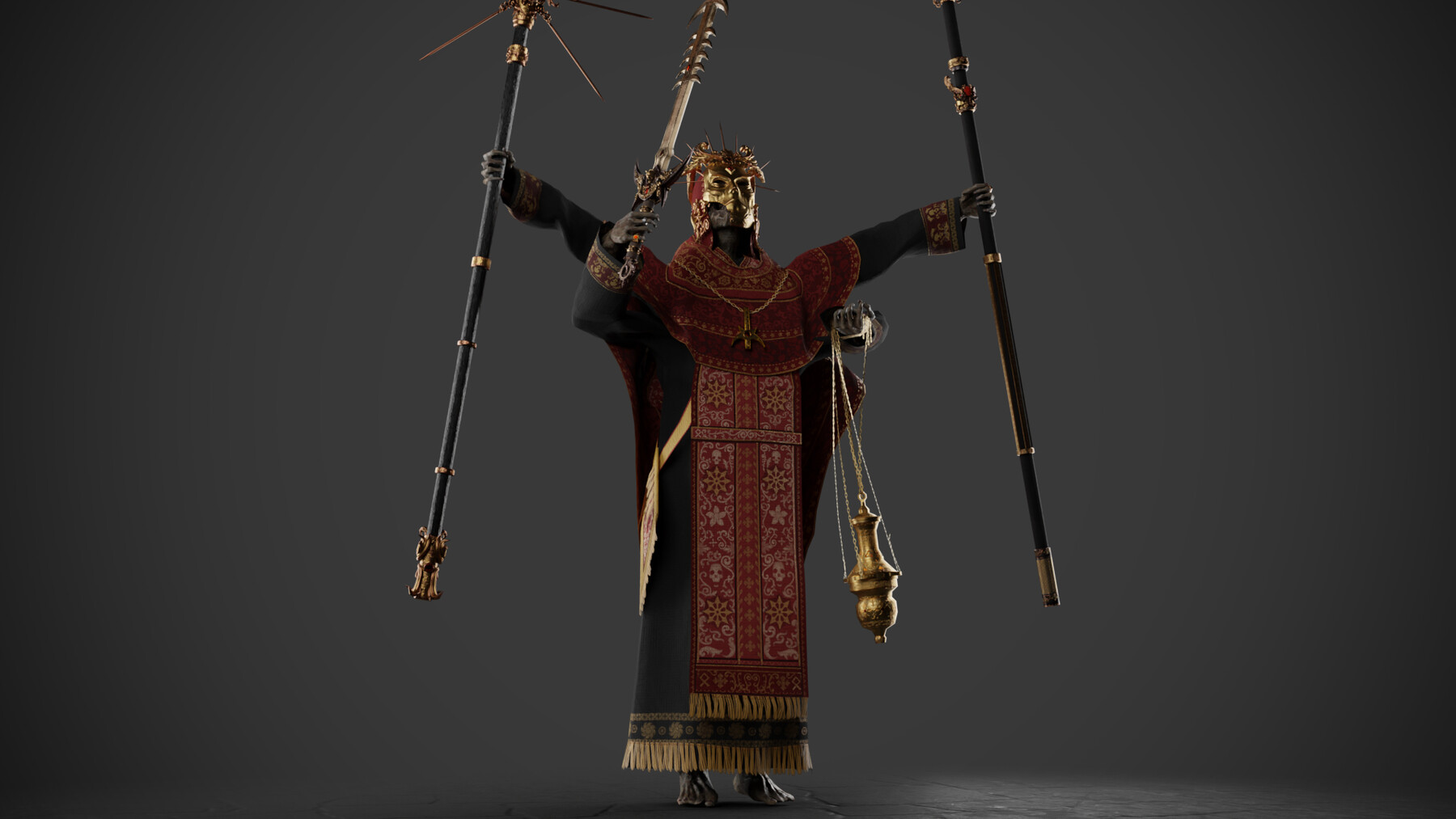 ArtStation - Undead Priest / Necromancer | Game Assets