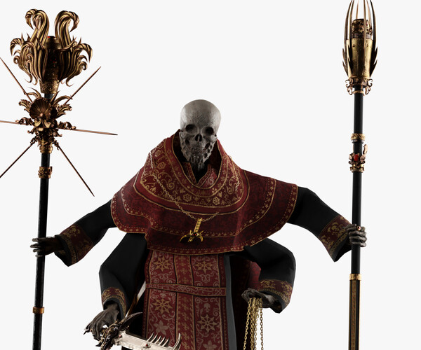 ArtStation - Undead Priest / Necromancer | Game Assets