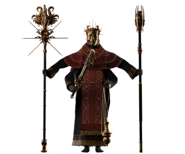 ArtStation - Undead Priest / Necromancer | Game Assets