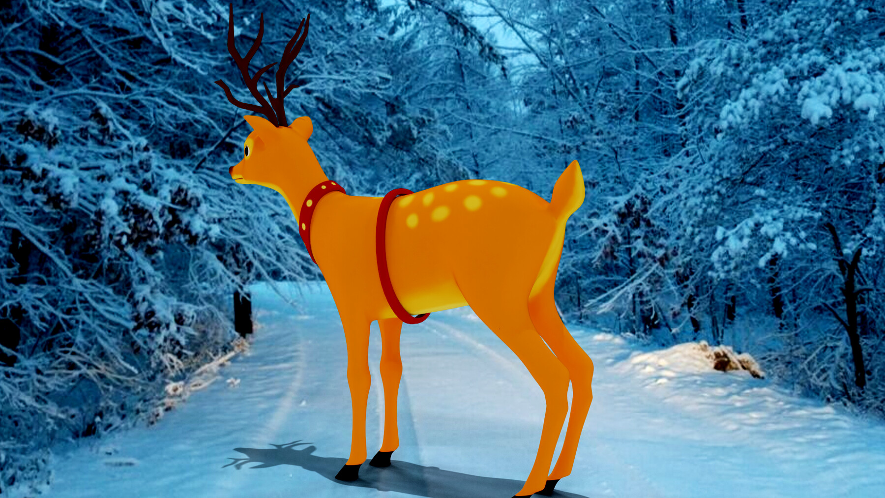 ArtStation - Rigged Cartoon Deer Blender / Unity | Game Assets