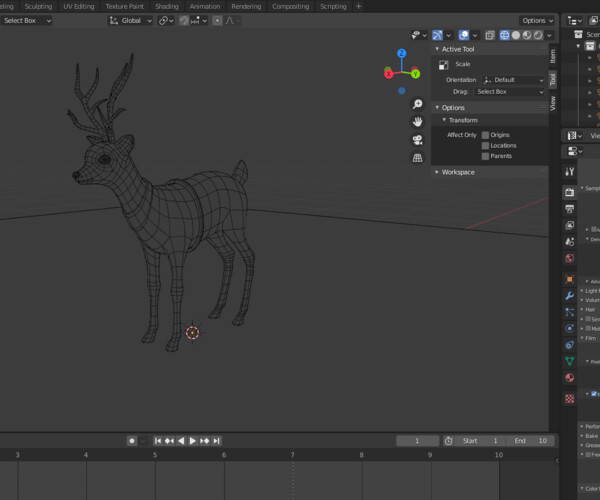 ArtStation - Rigged Cartoon Deer Blender / Unity | Game Assets