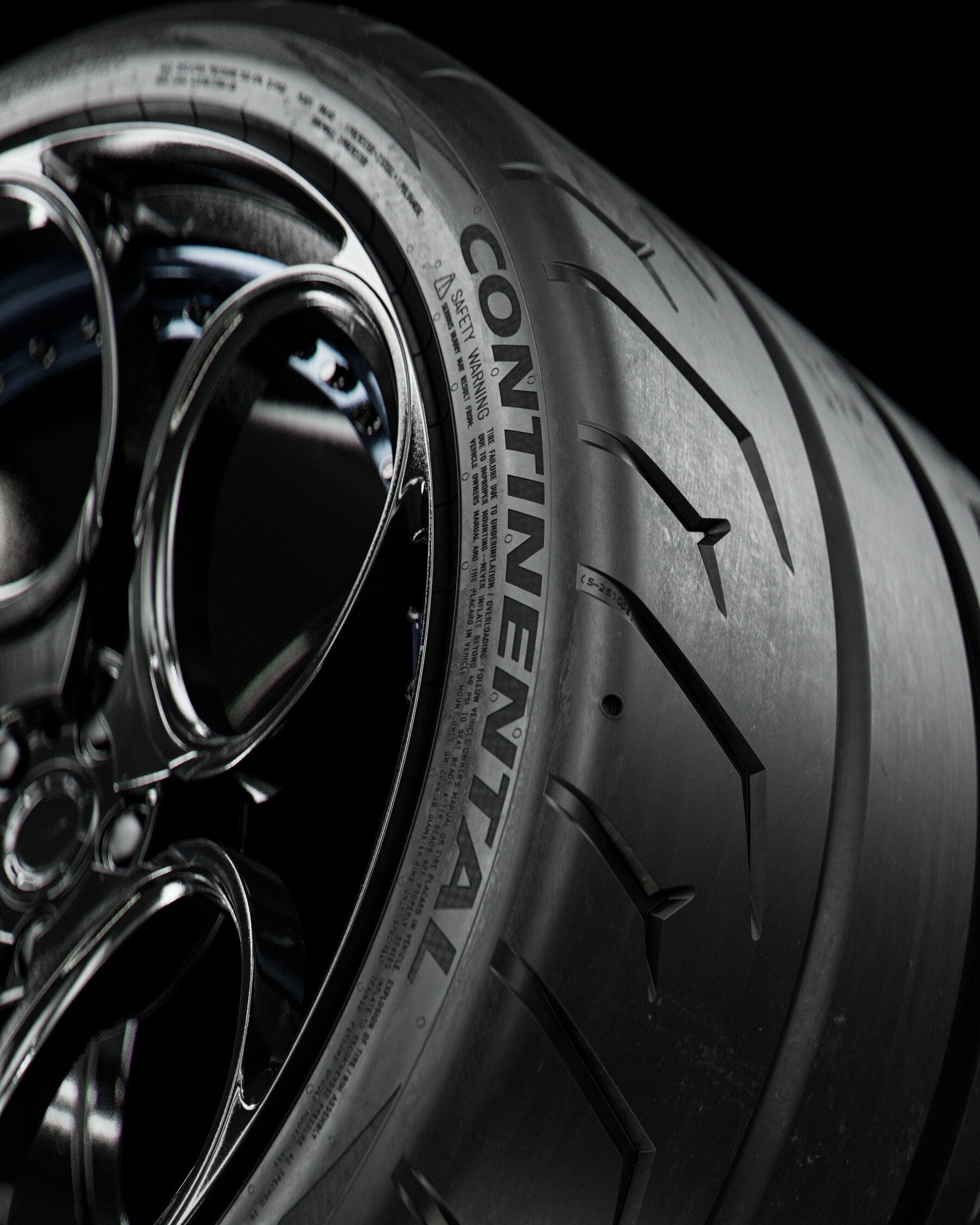 ArtStation - Continental Extreme Contact Force • 345/30 ZR19 109W (Real ...