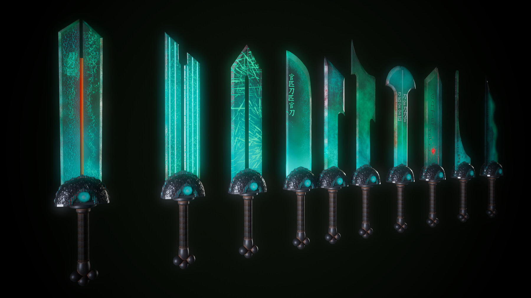 ArtStation - Low poly swords pack | Game Assets