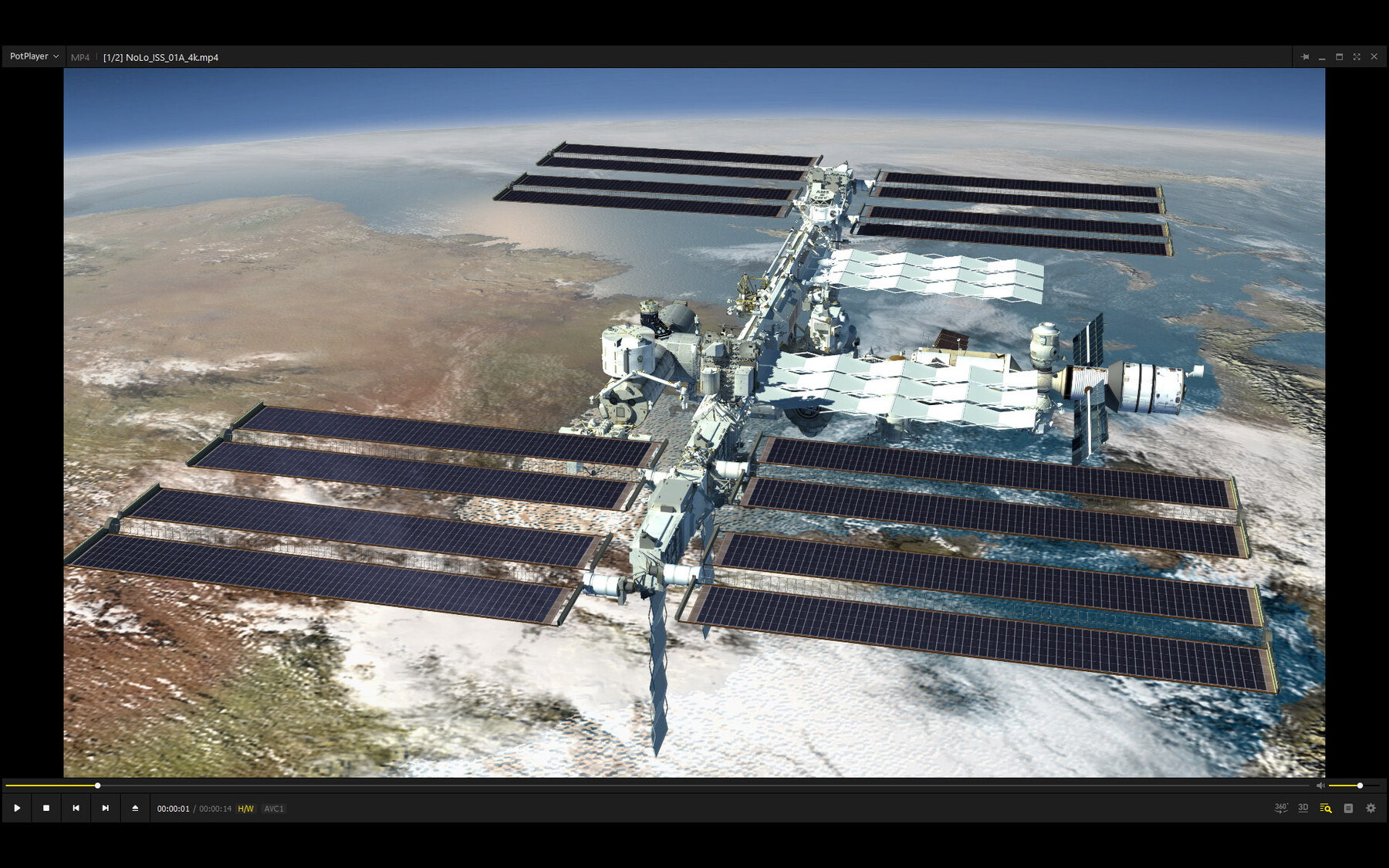 ArtStation - The ISS above Earth (4K, HD) + Green Screen (HD) | Resources