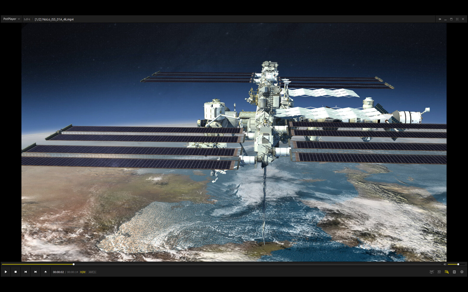ArtStation - The ISS above Earth (4K, HD) + Green Screen (HD) | Resources