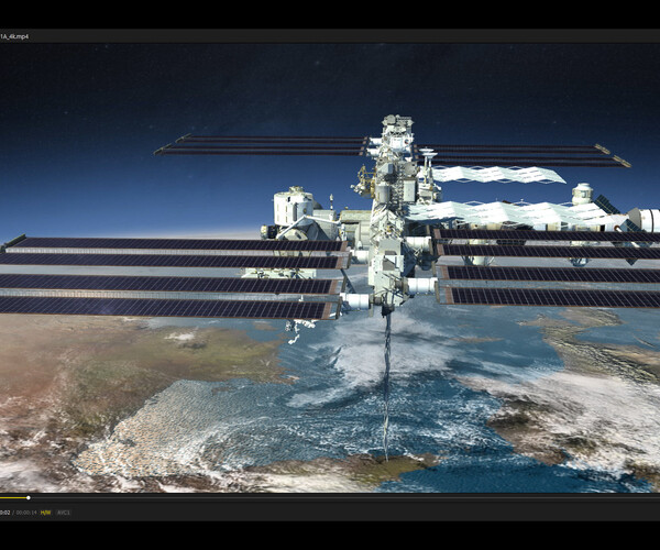 ArtStation - The ISS above Earth (4K, HD) + Green Screen (HD) | Resources