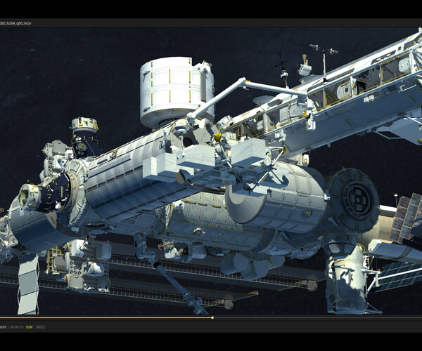 ArtStation - The ISS above Earth (4K, HD) + Green Screen (HD) | Resources