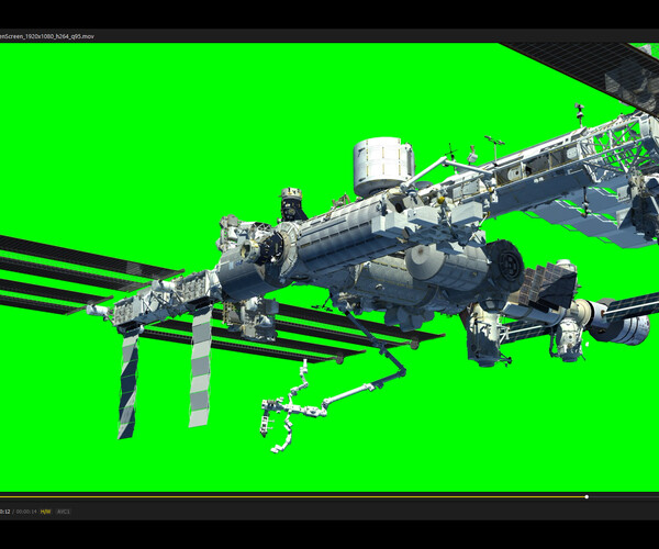 ArtStation - The ISS above Earth (4K, HD) + Green Screen (HD) | Resources