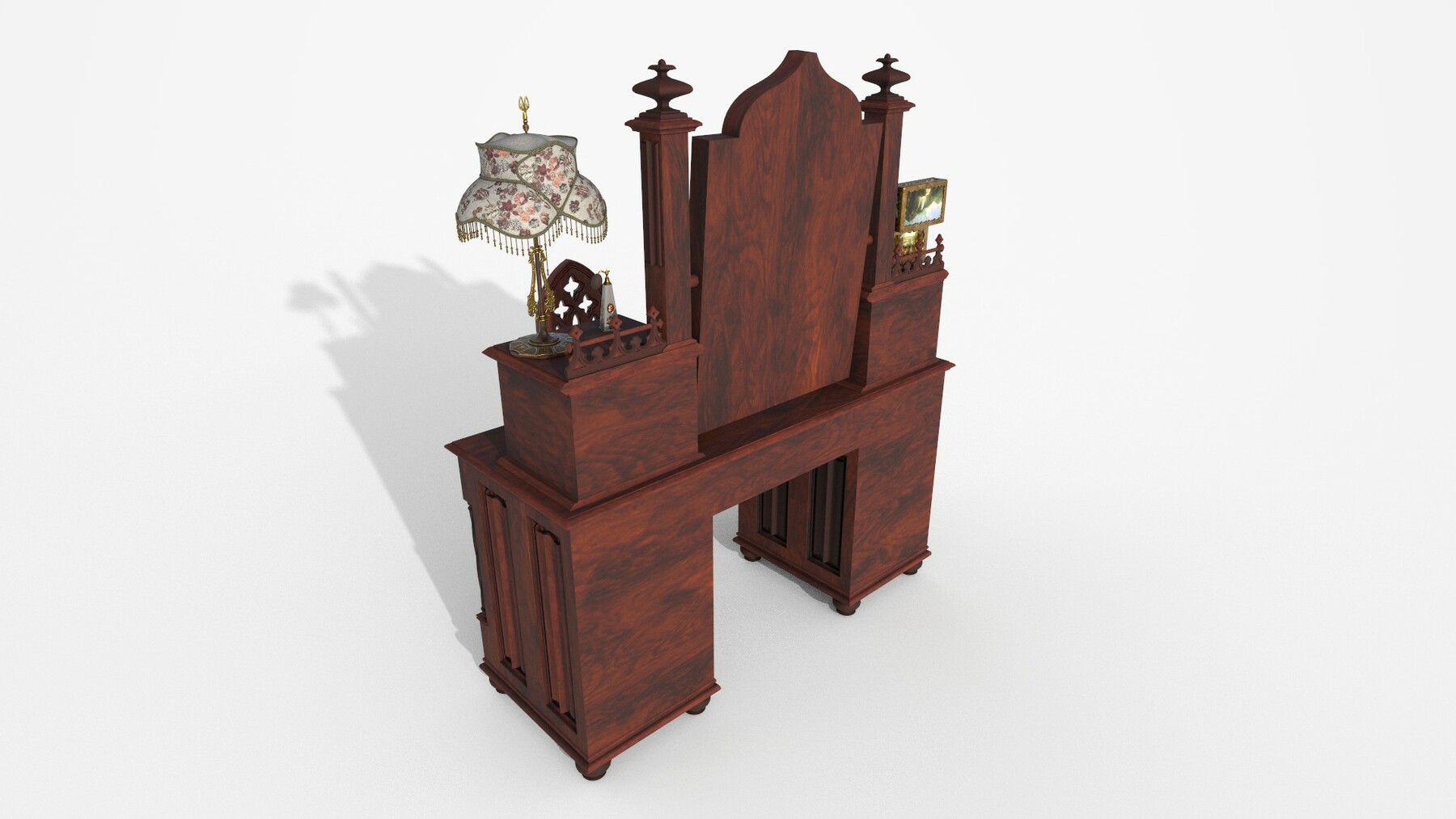 ArtStation - Victorian dressing table (openable) | Game Assets